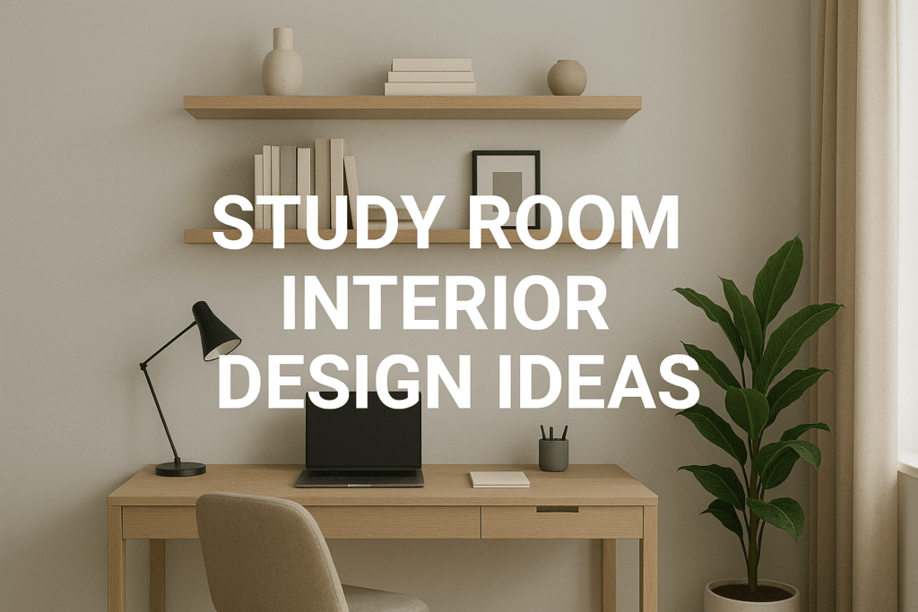 Study Room Interior Design ideas for a Modern Look